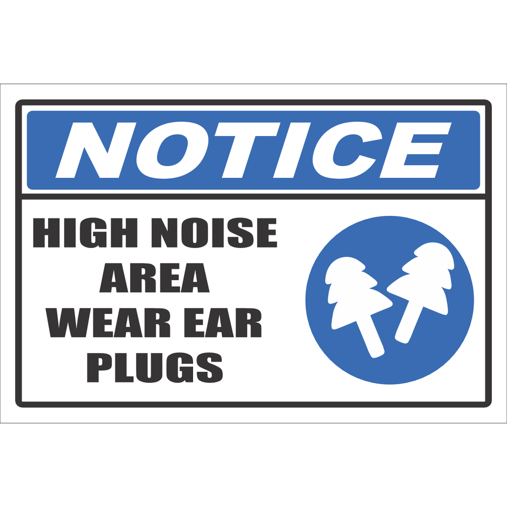 High Noise Area Notice Sign - MA51 High Noise Area Notice Sign - MA51